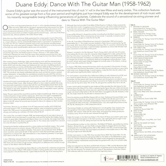 Duane EDDY - Dance With The Guitar Man: The Greatest Hits 1958-1962 ...