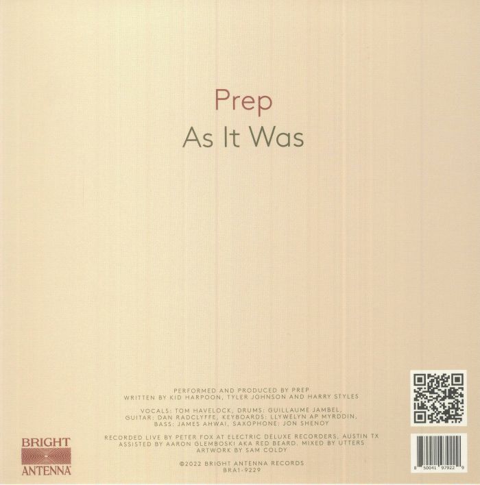 PREP - As It Was Vinyl at Juno Records.