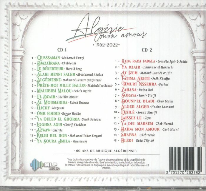 VARIOUS - 60 Ans De Musique Algerienne (60 Years Of Algerian Music) CD ...