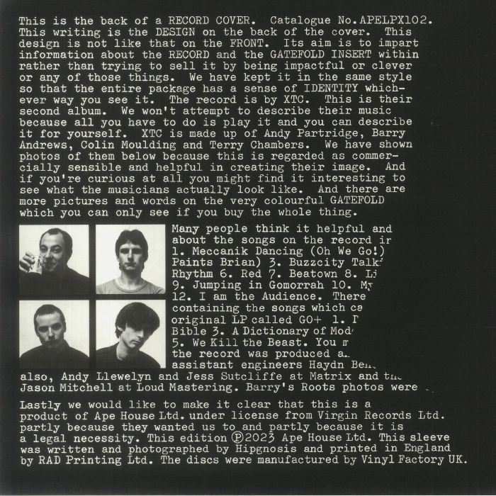 XTC - Go 2 Vinyl at Juno Records.