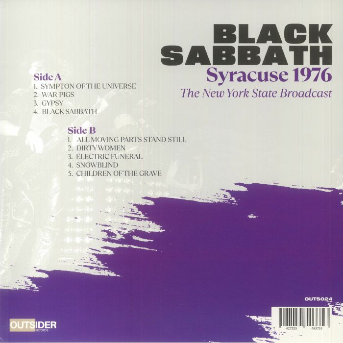 BLACK SABBATH - Syracuse 1976 Vinyl at Juno Records.