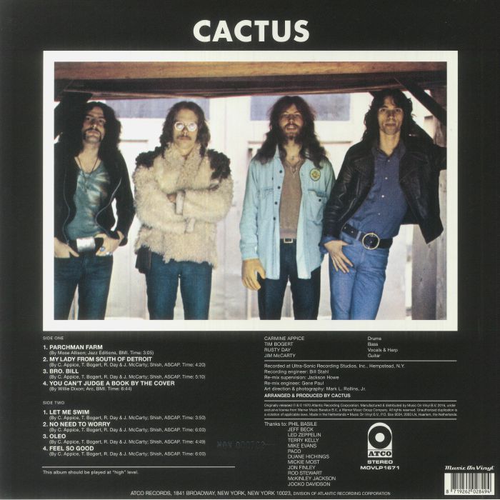 CACTUS - Cactus (reissue) Vinyl at Juno Records.