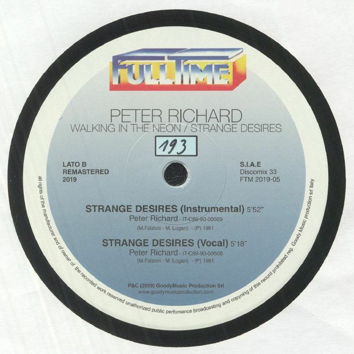 Peter RICHARD - Walking In The Neon (reissue) Vinyl at Juno Records.