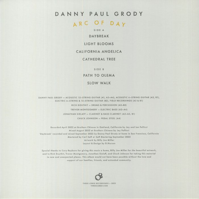 Danny Paul GRODY - Arc Of Day Vinyl at Juno Records.