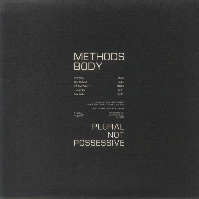 METHODS BODY - Plural Not Possessive Vinyl at Juno Records.