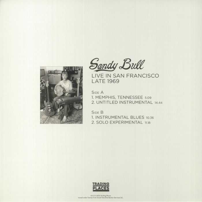 Sandy BULL - Live In San Francisco Late 1969 Vinyl at Juno Records.