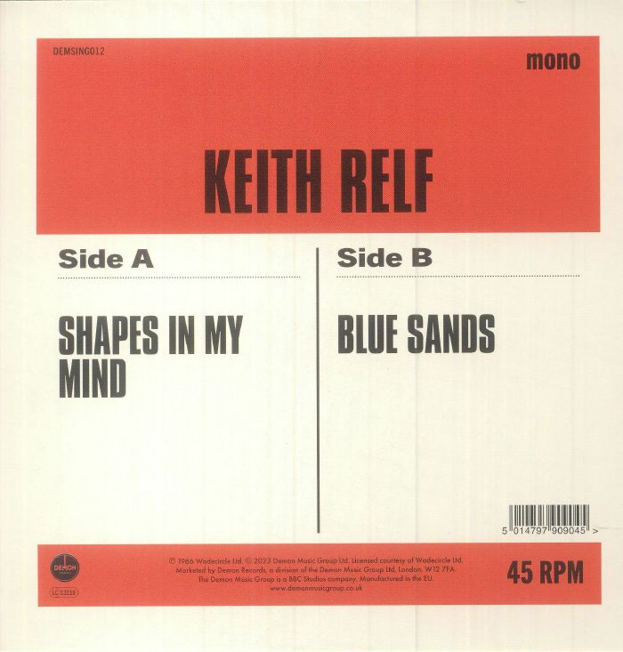 Keith RELF - Shapes In My Mind Vinyl at Juno Records.