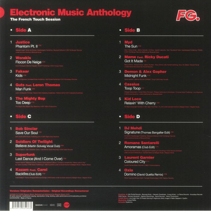 VARIOUS - Electronic Music Anthology: The French Touch Session Vinyl at Juno Records.