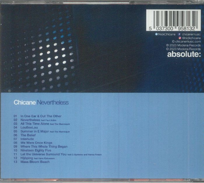 CHICANE - Nevertheless CD at Juno Records.