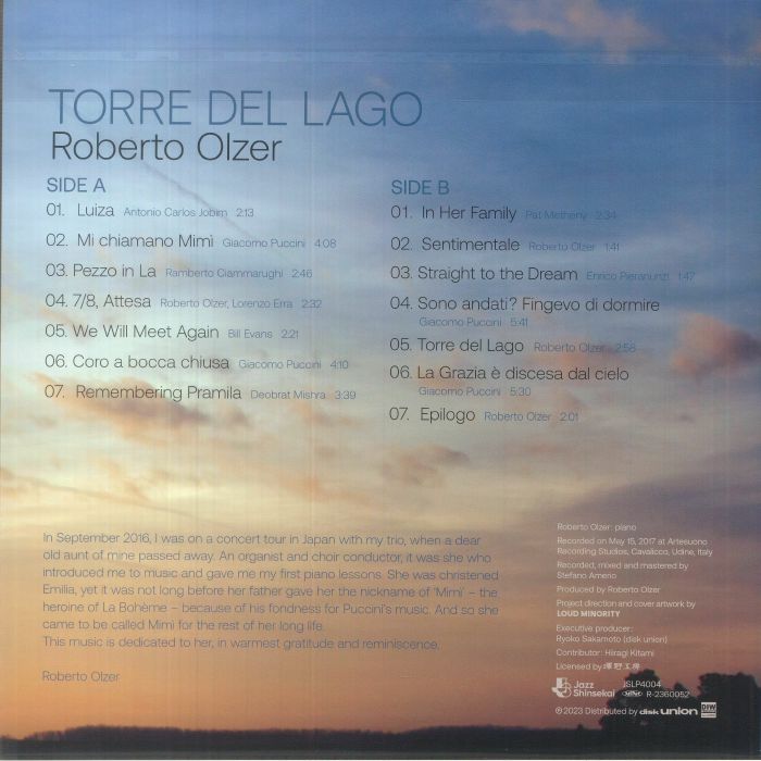 Roberto OLZER - Torre Del Lago Vinyl at Juno Records.