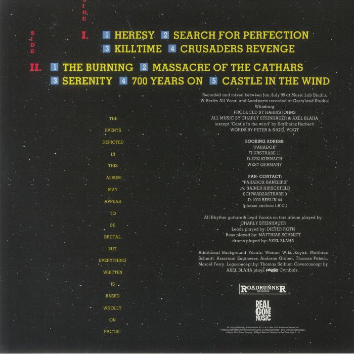 PARADOX - Heresy Vinyl at Juno Records.