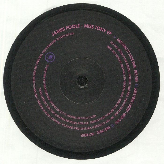 James POOLE - Miss Tony EP Vinyl at Juno Records.