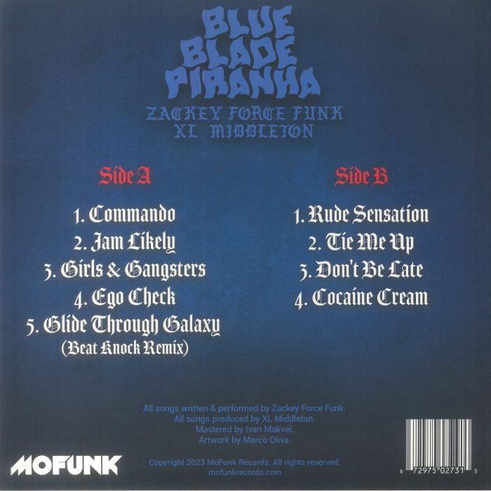 ZACKEY FORCE FUNK/XL MIDDLETON - Blue Blade Piranha Vinyl at Juno Records.