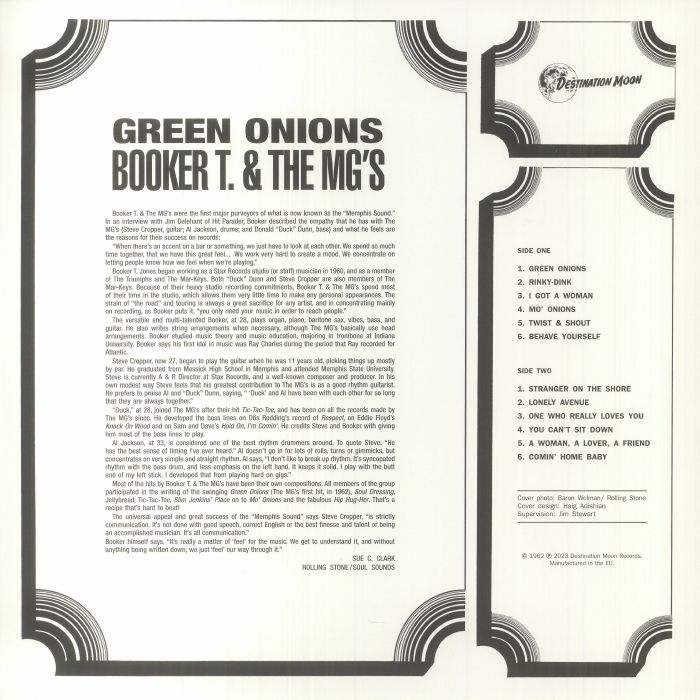 BOOKER T & THE MG S - Green Onions Vinyl at Juno Records.