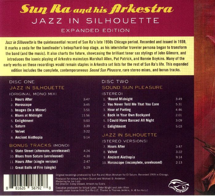 SUN RA & HIS ARKESTRA - Jazz In Silhouette (Expanded Edition) (remastered) CD at Juno Records.