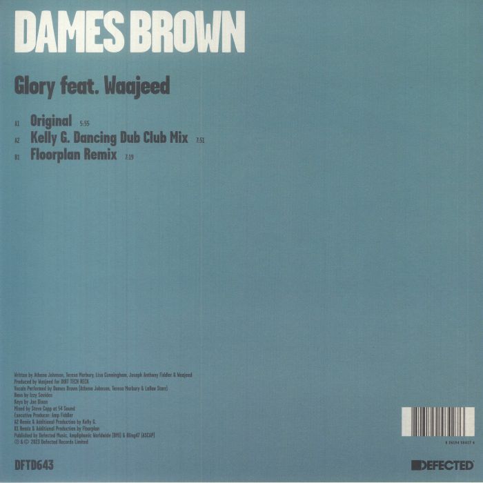 DAMES BROWN feat WAAJEED - Glory Vinyl at Juno Records.