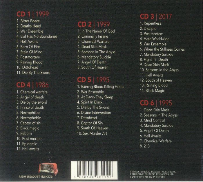 SLAYER - Box CD at Juno Records.