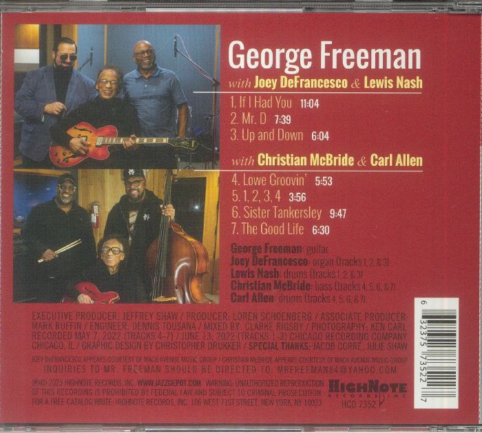 George FREEMAN - The Good Life CD at Juno Records.