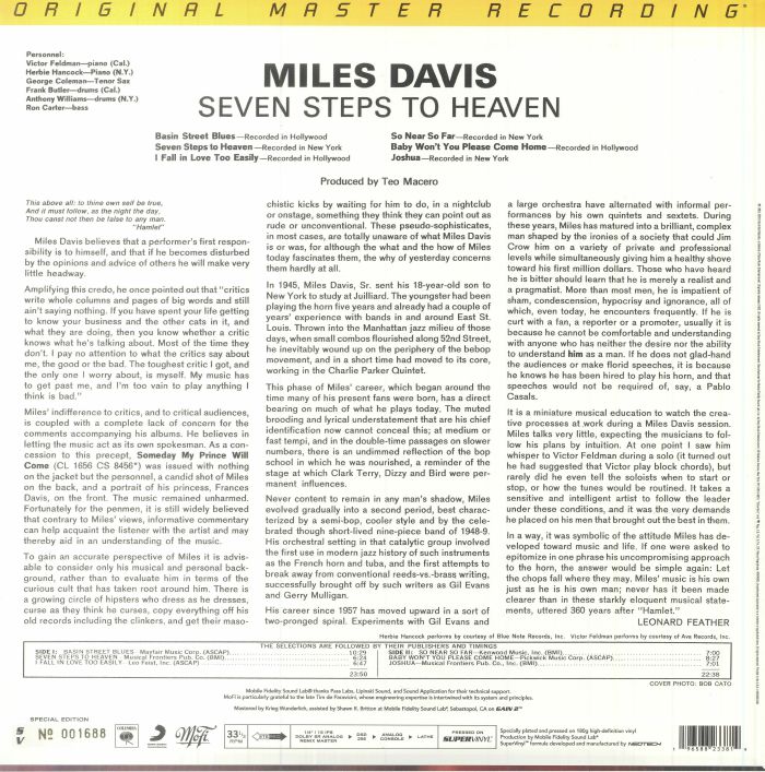 Miles DAVIS - Seven Steps To Heaven (Special Edition) Vinyl at Juno Records.