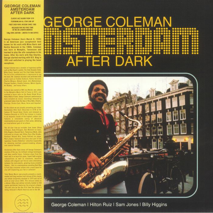 George COLEMAN - Amsterdam After Dark (reissue) Vinyl at Juno Records.