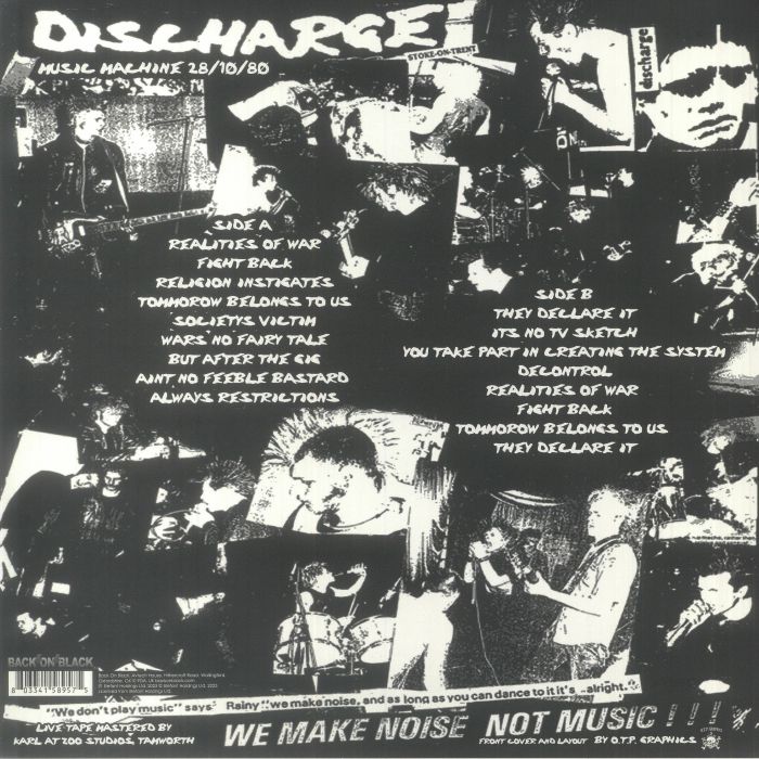 DISCHARGE - Live At The Music Machine 1980 Vinyl at Juno Records.
