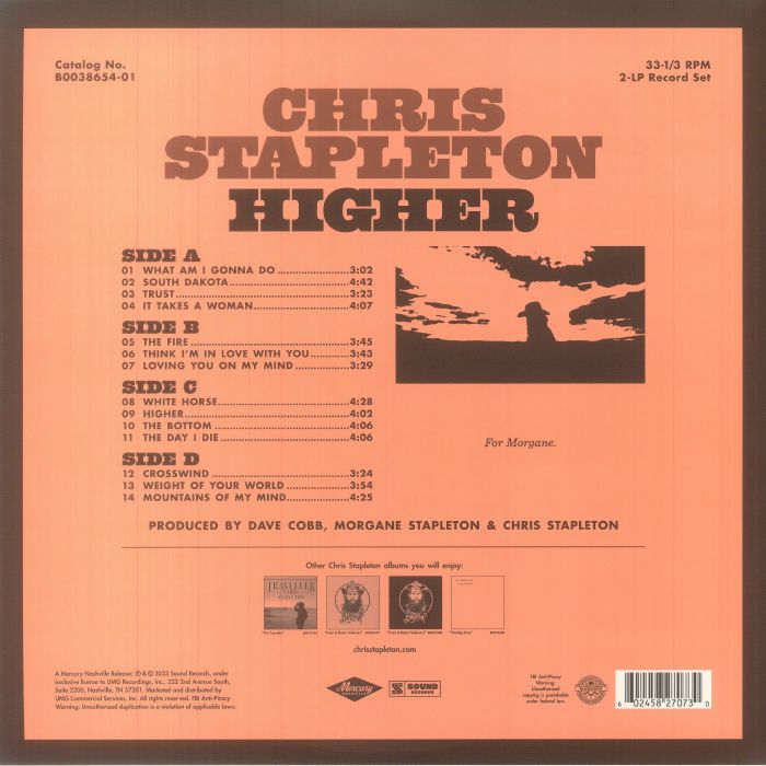 Chris STAPLETON - Higher Vinyl at Juno Records.