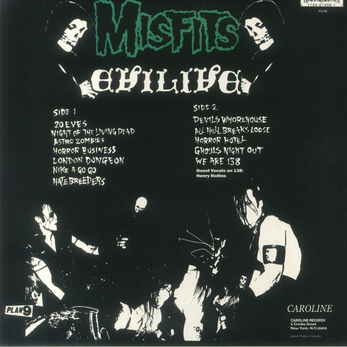 The MISFITS - Evilive Vinyl at Juno Records.