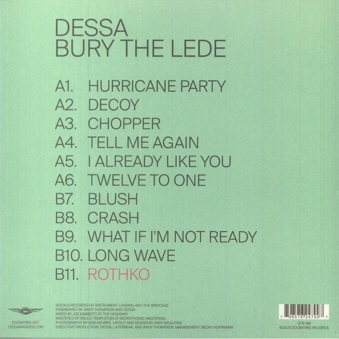 DESSA - Bury The Lede Vinyl at Juno Records.