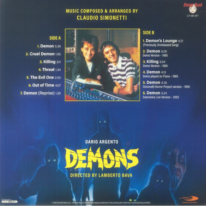 Claudio SIMONETTI - Demons (Soundtrack) (35th Anniversary Edition ...