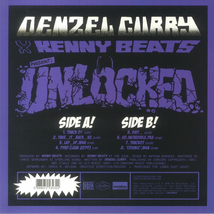 Denzel CURRY/KENNY BEATS - Unlocked (reissue) Vinyl at Juno Records.