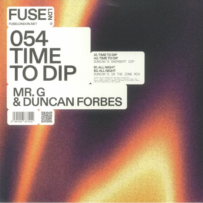 MR G/DUNCAN FORBES - Time To Dip Vinyl at Juno Records.
