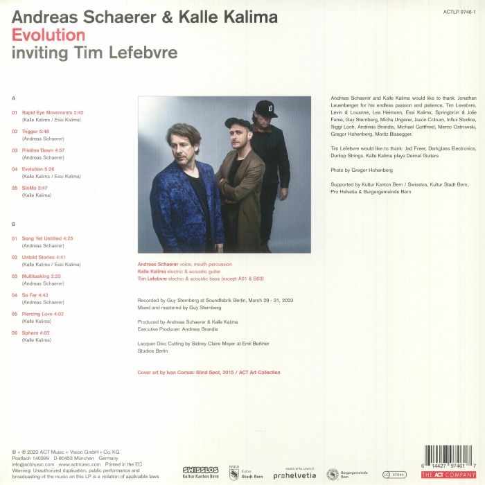 Andreas SCHAERER/KALLE KALIMA/TIM LEFEBVRE - Evolution Vinyl at Juno ...