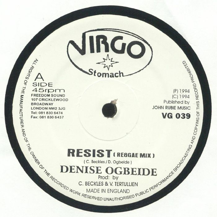 Denise OGBEIDE - Resist Vinyl at Juno Records.