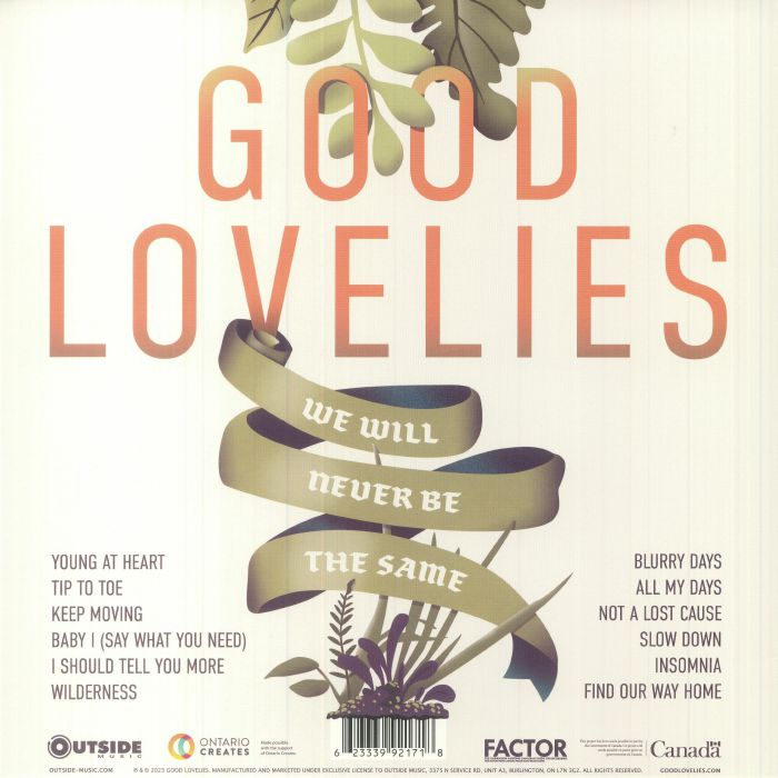 The GOOD LOVELIES - We Will Never Be The Same Vinyl at Juno Records.
