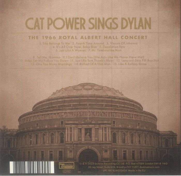 CAT POWER - Sings Dylan: The 1966 Royal Albert Hall Concert CD at Juno ...