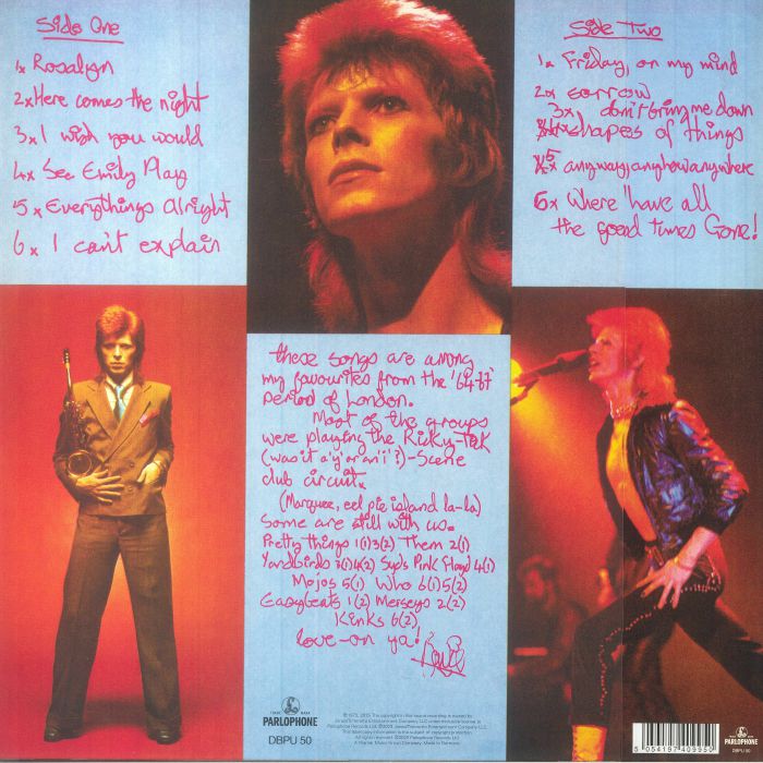 David BOWIE - Pinups (50th Anniversary Edition) (half speed mastered ...