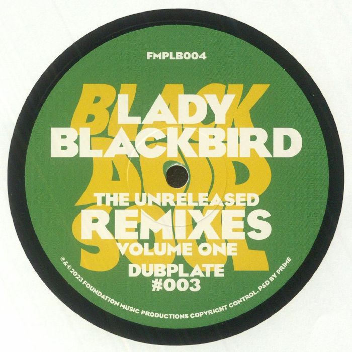LADY BLACKBIRD - LBB Dubplate No 3: The Unreleased Remixes Vol 1 Vinyl ...