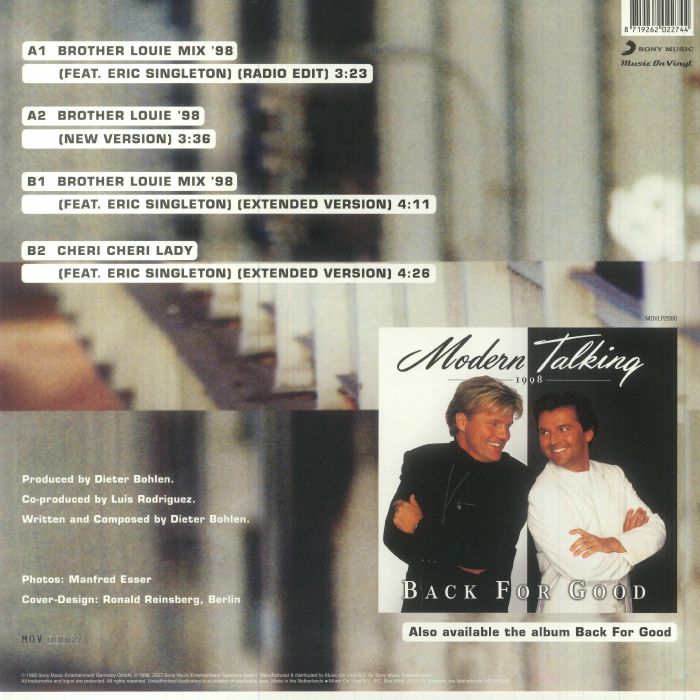 MODERN TALKING - Brother Louie 98 Vinyl at Juno Records.