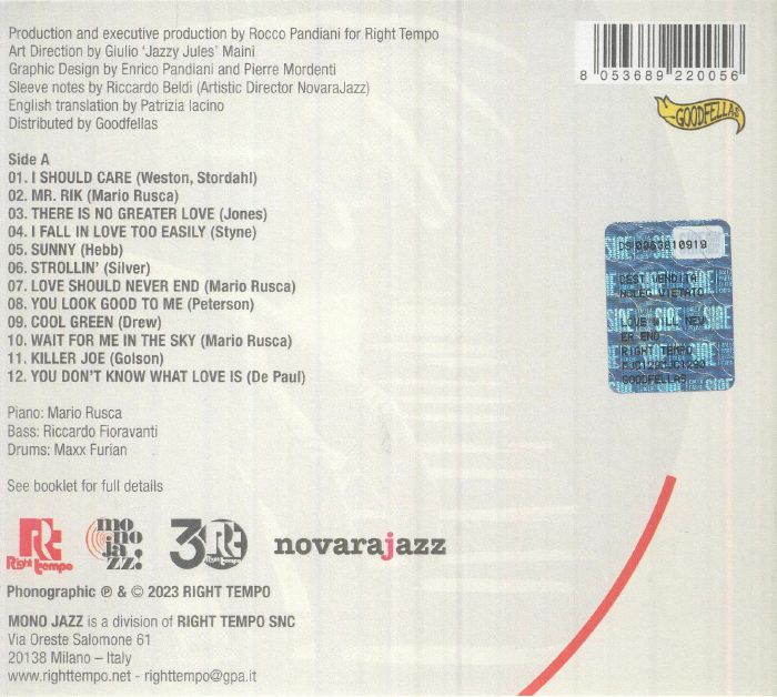 MARIO RUSCA TRIO - Love Should Never End CD at Juno Records.