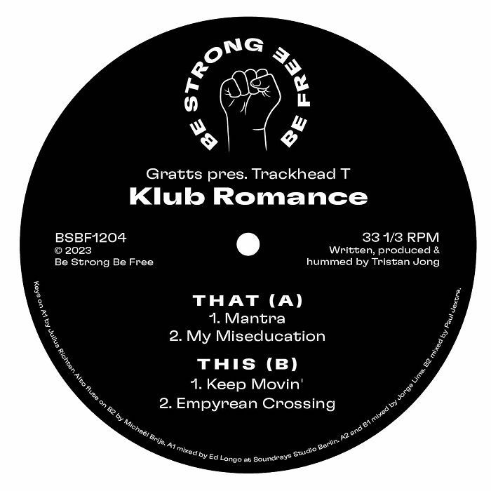 GRATTS presents TRACKHEAD T - Klub Romance Vinyl at Juno Records.
