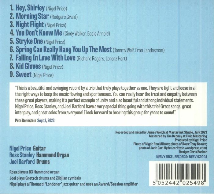 NIGEL PRICE ORGAN TRIO - That's It Right There CD at Juno Records.