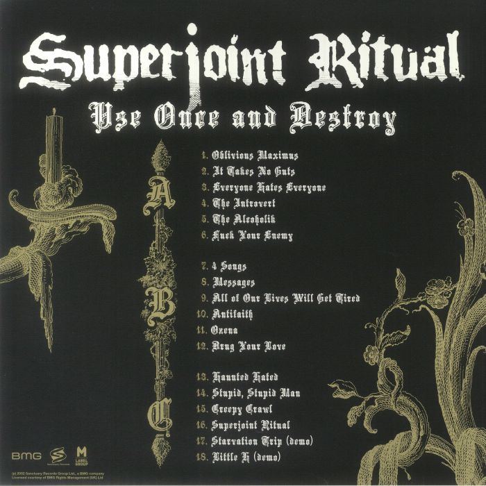 SUPERJOINT RITUAL - Use Once & Destroy (20th Anniversary Edition) Vinyl ...