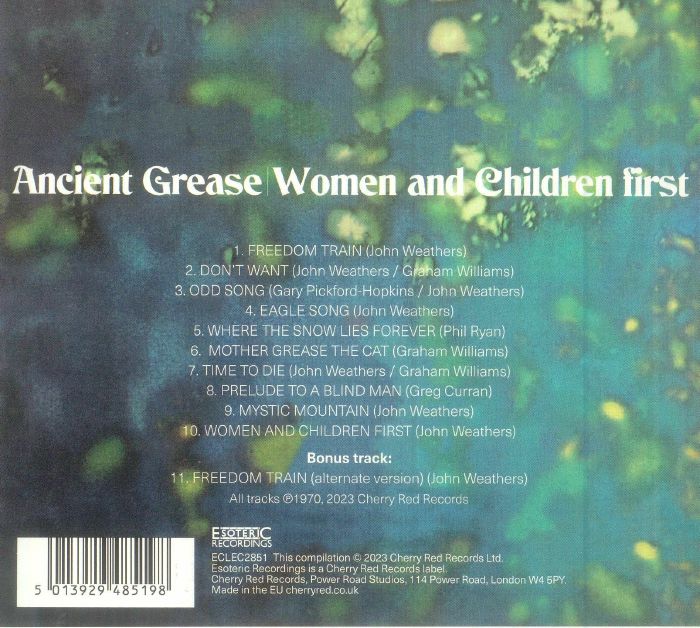 ANCIENT GREASE - Women & Children First (remastered) CD at Juno Records.