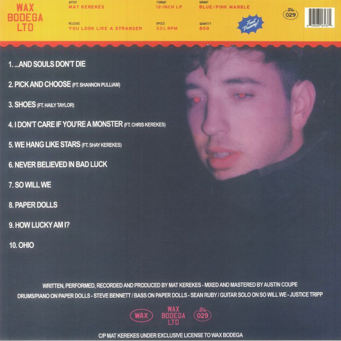 Mat KEREKES - You Look Like A Stranger Vinyl at Juno Records.