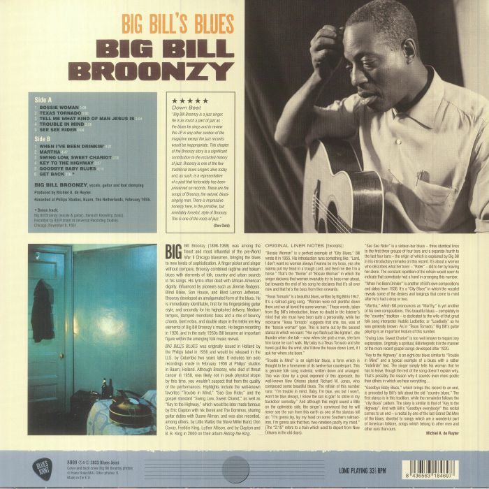 BIG BILL BROONZY - Big Bill s Blues Vinyl at Juno Records.