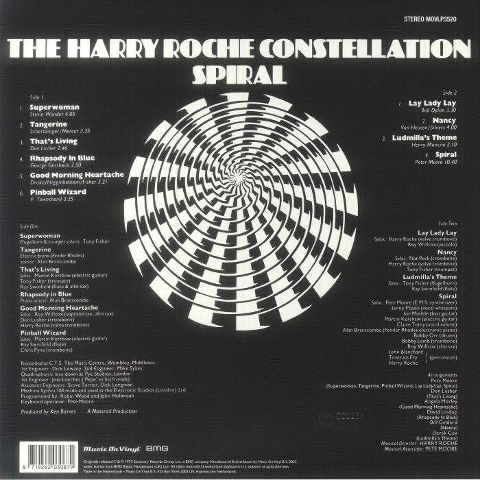 The HARRY ROCHE CONSTELLATION - Spiral (reissue) Vinyl at Juno Records.