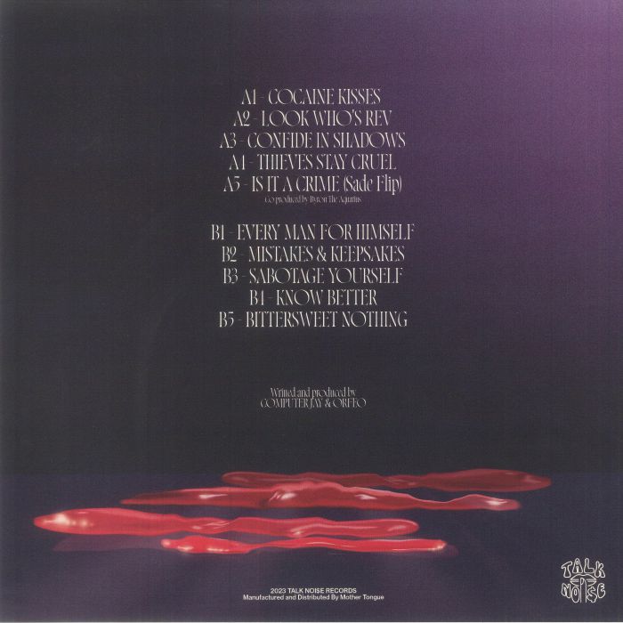 COMPUTER JAY feat ORFEO - Cocaine Kisses Vinyl at Juno Records.