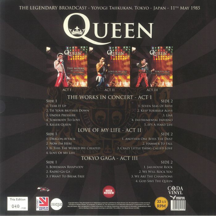 QUEEN - The Works In Concert Vinyl at Juno Records.