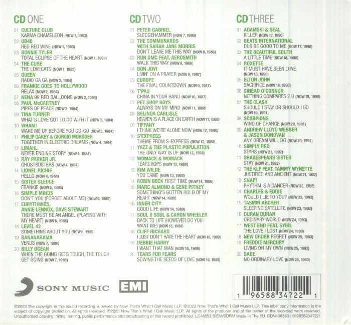 VARIOUS - NOW That s What I Call 40 Years: Volume 1 1983-1993 CD at Juno Records.
