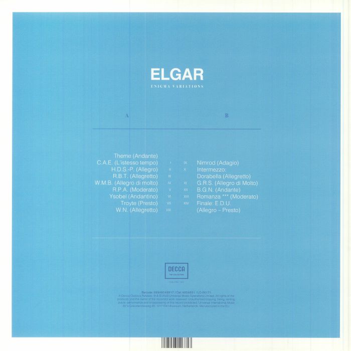 Edward ELGAR/GEORG SOLTI - Enigma Variations: The Decca Collection ...